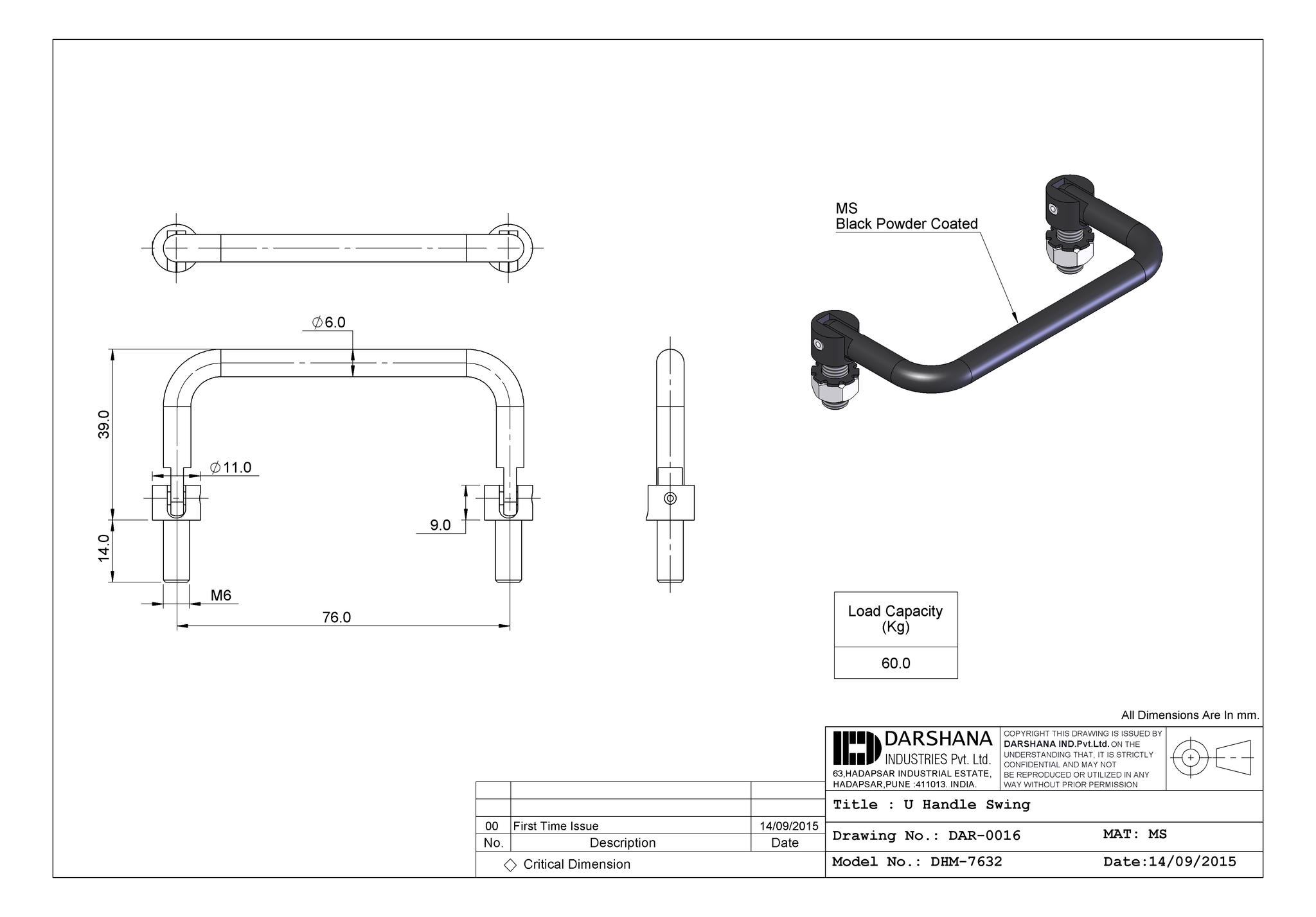 U HANDLE DHM-7632 – Universal Electronic Agencies India