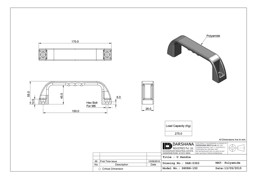 U Handles DHURH-150 – Universal Electronic Agencies India